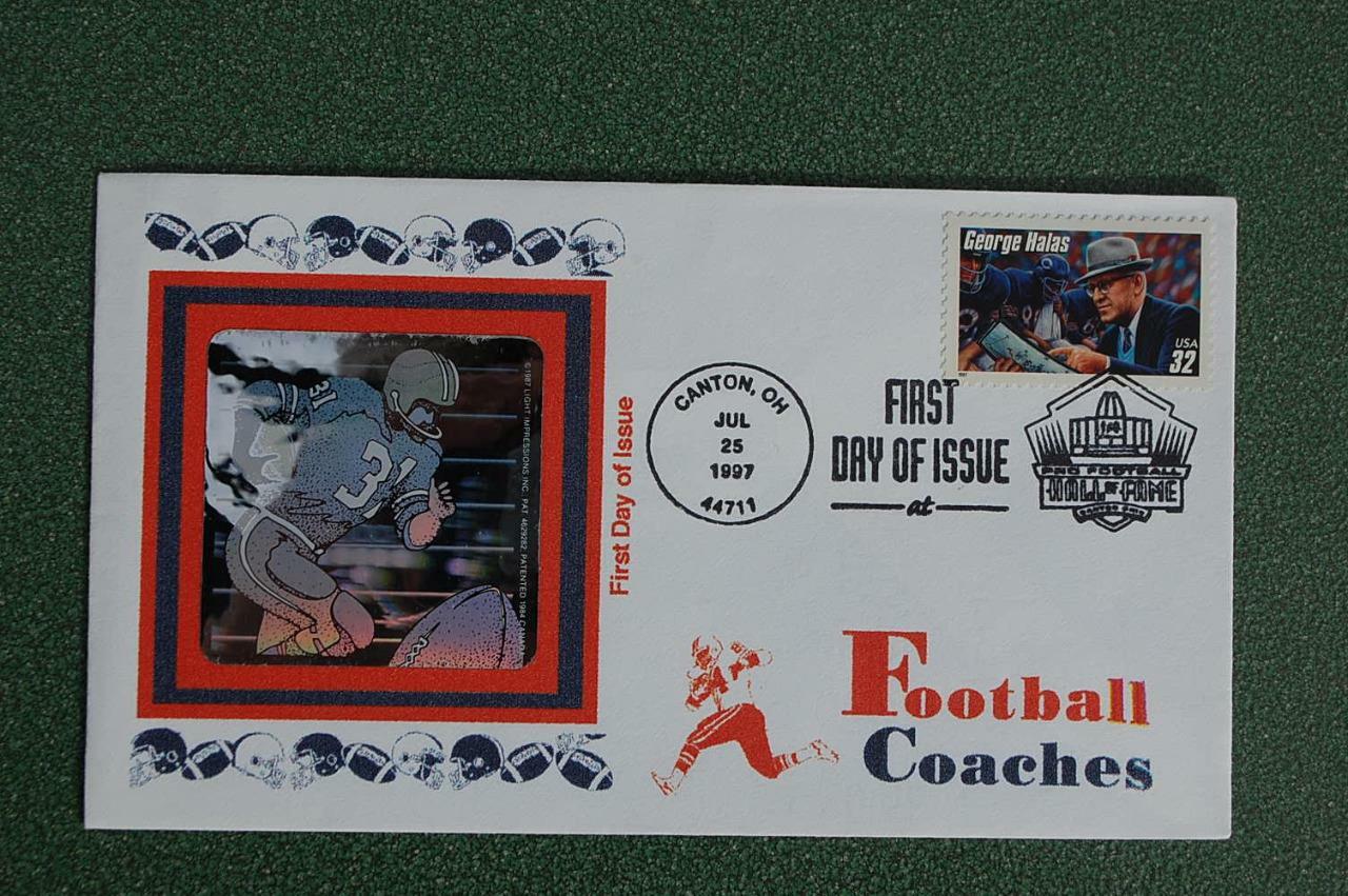 Legendary Football Coach George Halas 32c Stamp FDC RKA Cachet Sc#3146 ...