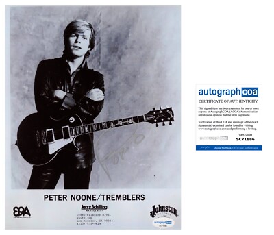 PETER NOONE SIGNED HERMAN’S HERMITS AUTHENTIC 8X10 PHOTO - ACOA COA | eBay