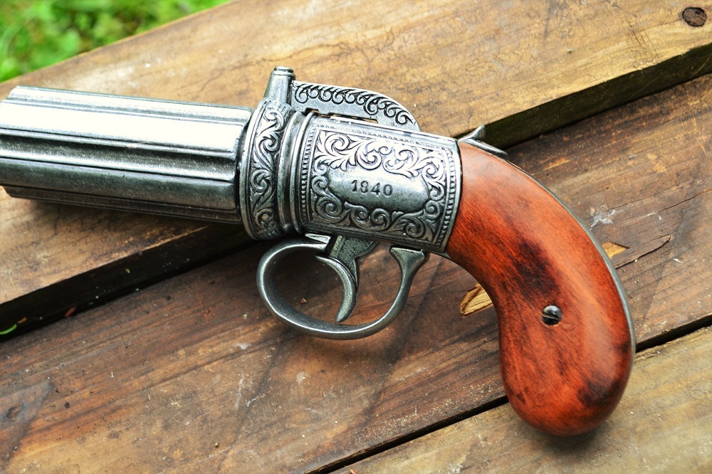 1840 Pepperbox Derringer Pistol - Civil War - Non-Firing Denix Replica ...