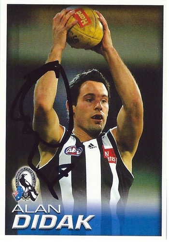 Signed 2005 COLLINGWOOD MAGPIES AFL Card ALAN DIDAK Sunday Mail | eBay ...