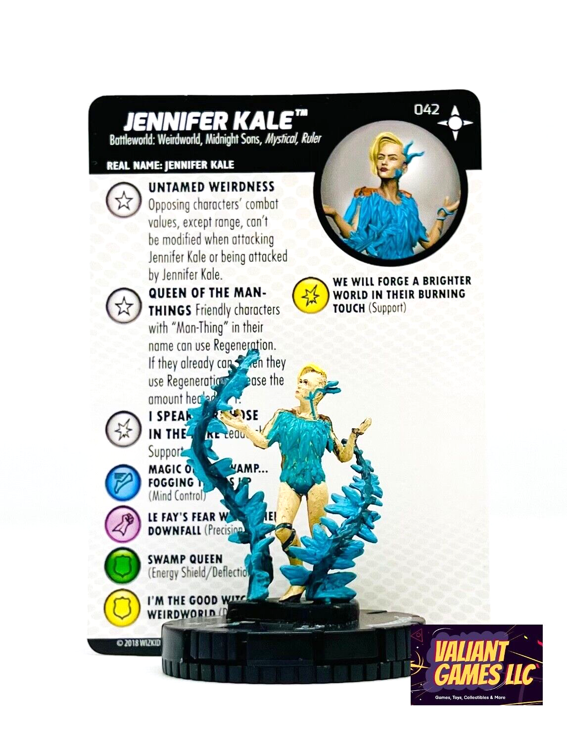 Marvel Heroclix Jennifer Kale #042 w/ Card Secret Wars: Battleworld Set ...