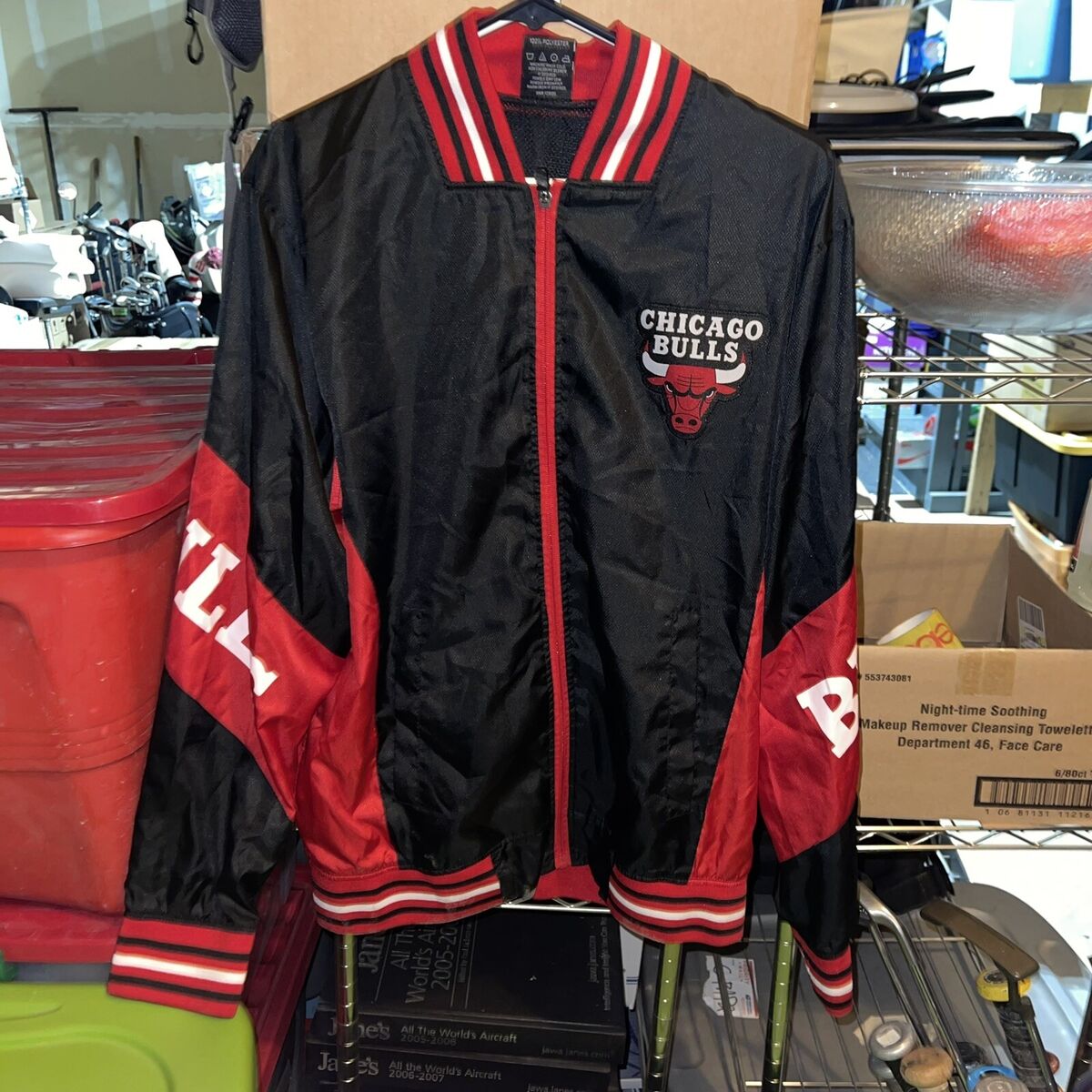 Authentic Vintage Chicago Bulls Warmup Jacket Lg rn# 109135 Authentic Vintage Chicago Bulls Warmup Jacket Lg rn# 109135