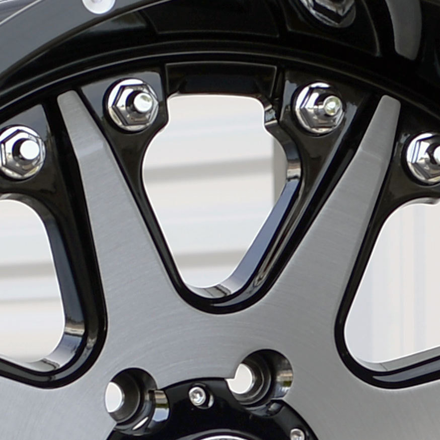 20" Black Brush Face Lonestar Bandit Wheels 20x12 6x5.5 -44 Chevy ...