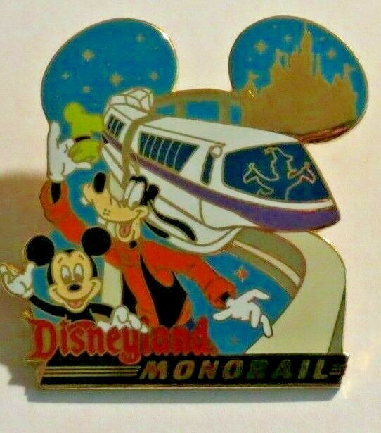 DISNEY DLR DISNEYLAND MONORAIL FAB 3 GOOFY MICKEY AND DONALD SILHOUETTE ...