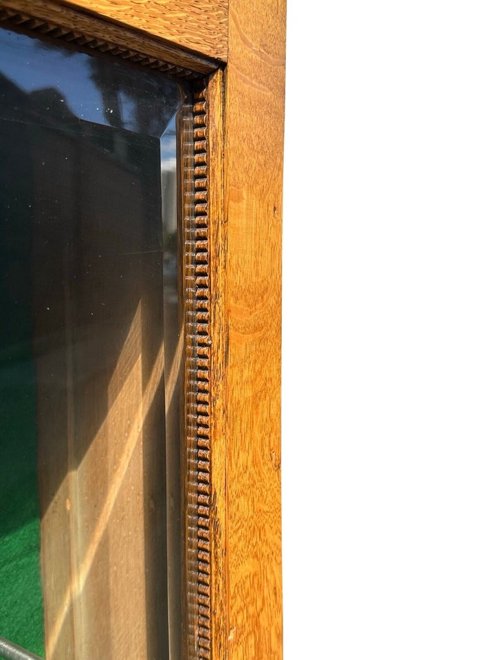 ANTIQUE VICTORIAN TIGER OAK DISPLAY CASE OR RIFLE SHOWCASE WITH RARE ...
