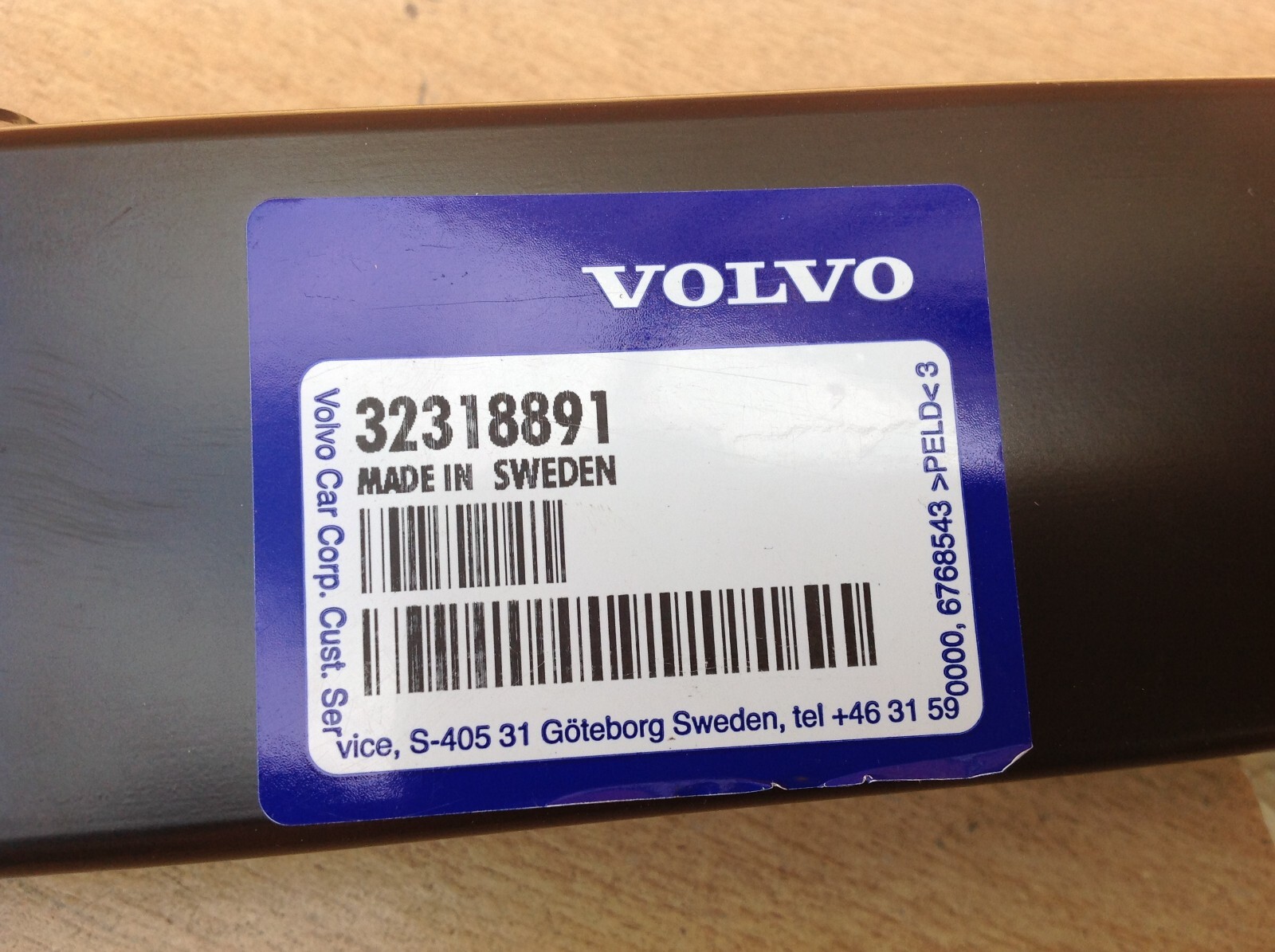 VOLVO XC60 MK2 FRONT CROSS MEMBER SUPPORT UPPER TIE BAR 32318891 2018 ...