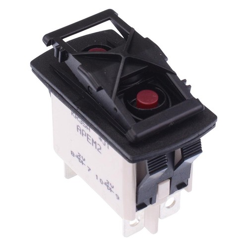 KR35CAKUUG APEM On-(on) Momentary Red LED Automotive Rocker Switch SPDT ...