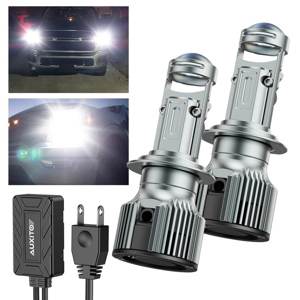 AUXITO H7 LED Projector Lens LED Headlight Bulbs 6500K White Hi Low ...