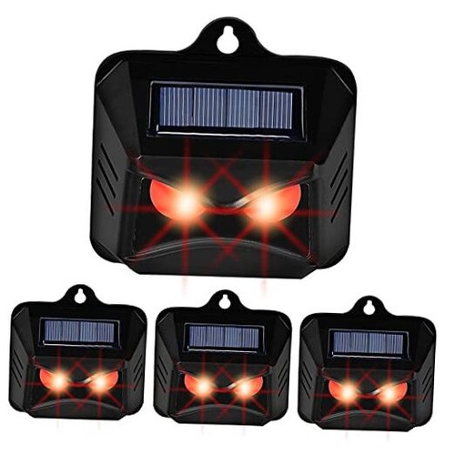 Animal Repeller, Solar Powered Predator Eye Nighttime Animal Deterrent ...