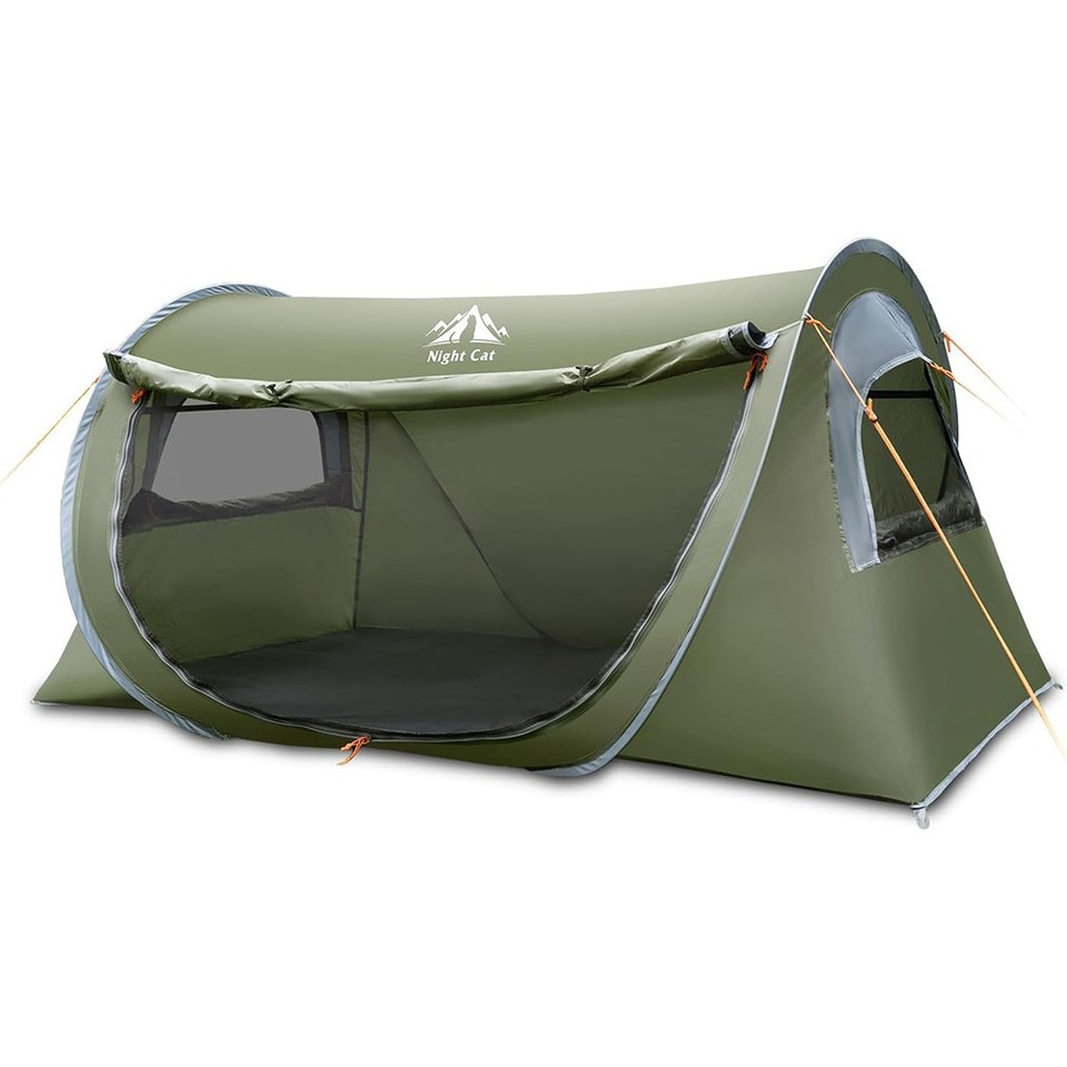 1 Person Tunnel Tent Pop Up Outdoor Camping Hiking Waterproof Tent ...