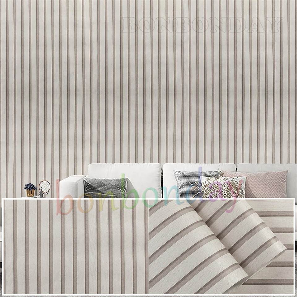 Wooden Slat Panelling Wallpaper 3D Wood Panel Effect Wall Paper ...