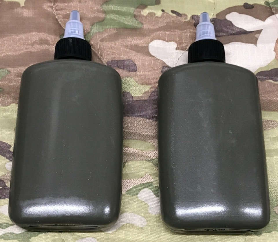 CLP LSA Weapons Oil bottle 4 oz Empty OD Green NOS 2 Each | eBay