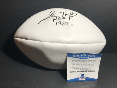 Certified AUTOGRAPH Sam Huff 9" Mini Football NFL HOF NY Giants ...