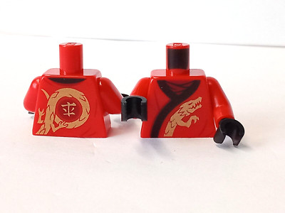 LEGO Ninja Gold Red Dragon Robe Torso KAI Ninjago Ninja Calm Warrior ...