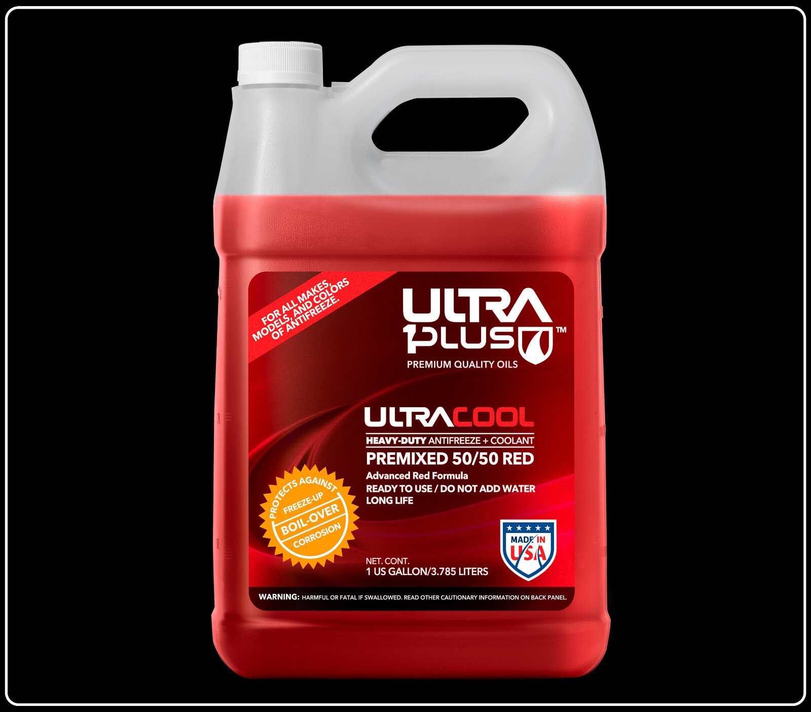 UltraCool HEAVY-DUTY Universal Antifreeze + Coolant PREMIXED 50/50 RED ...