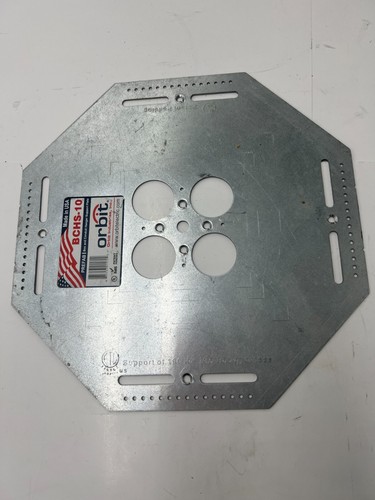 QTY 11 Orbit Box & Conduit Hanger Support Plate 10-3/4" Octagon BCHS-10 ...
