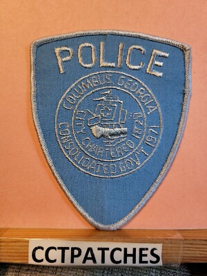 COLUMBUS, GEORGIA POLICE (BLUE) SHOULDER PATCH GA | eBay