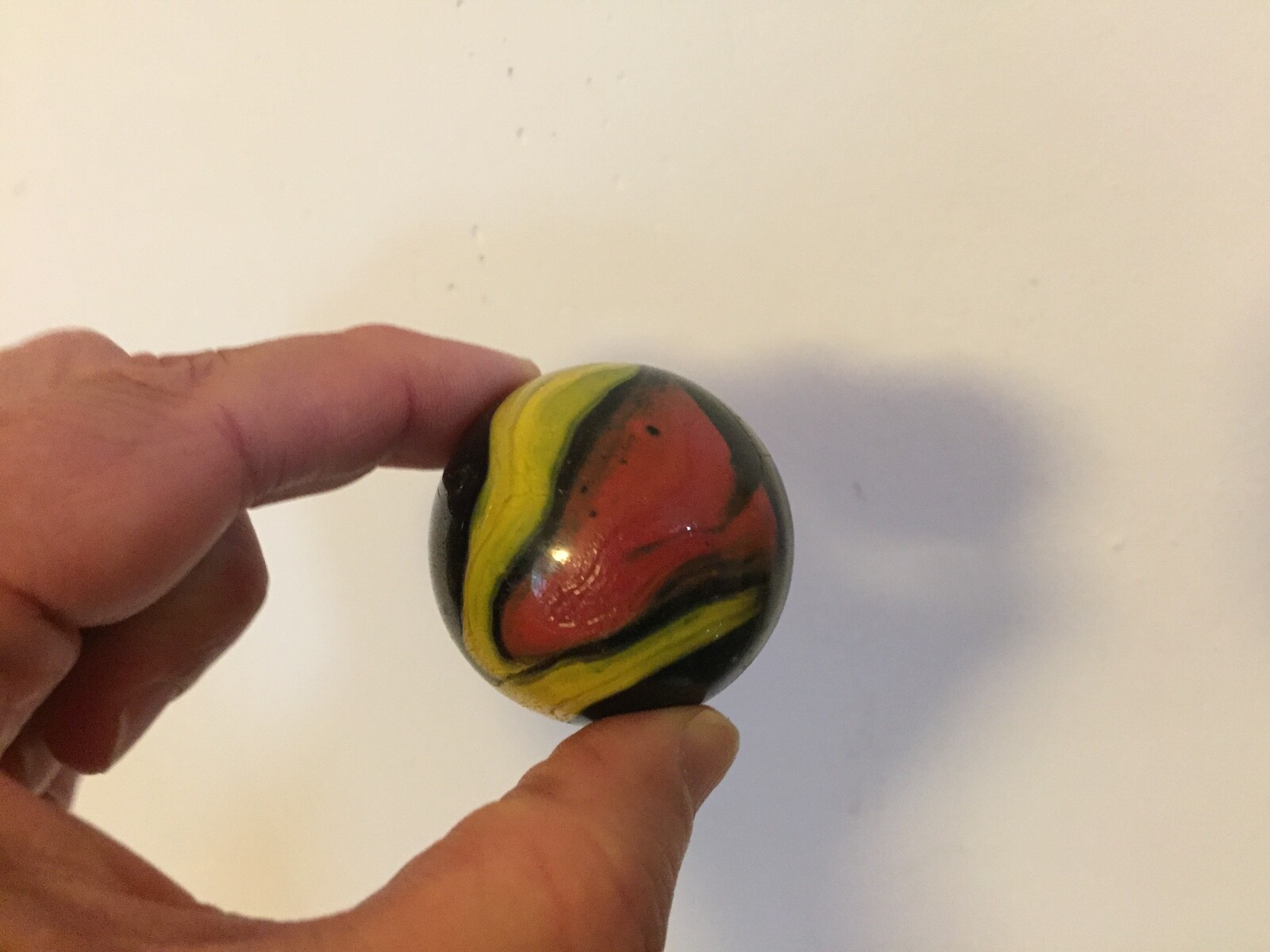 Antique Glass / Clay Marbles Very Large Size Aggie Akro Agate Swirl ...