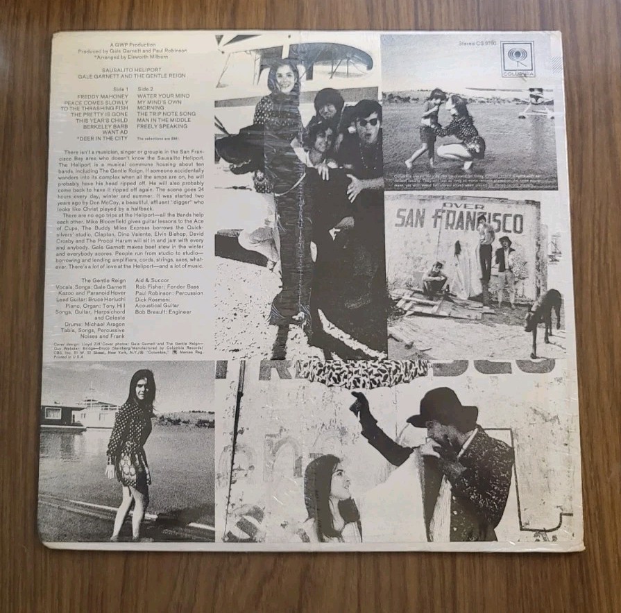 Gale Garnett & The Gentle Reign - Sausalito Heliport Vinyl LP Record ...