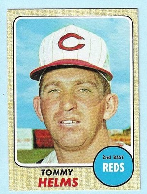 1968 Topps #405 Tommy Helms Cincinnati Reds Near Mint COMPLETE SETBREAK ...