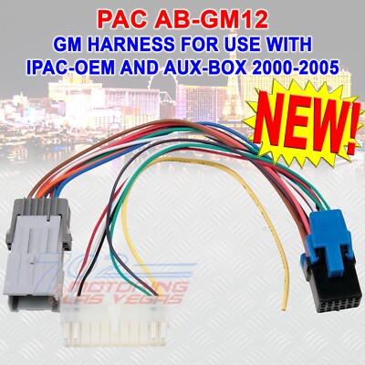 PAC AB-GM12 GM VEHICLE HARNESS FOR USE WITH IPAC-OEM AND AUX-BOX 2000 ...