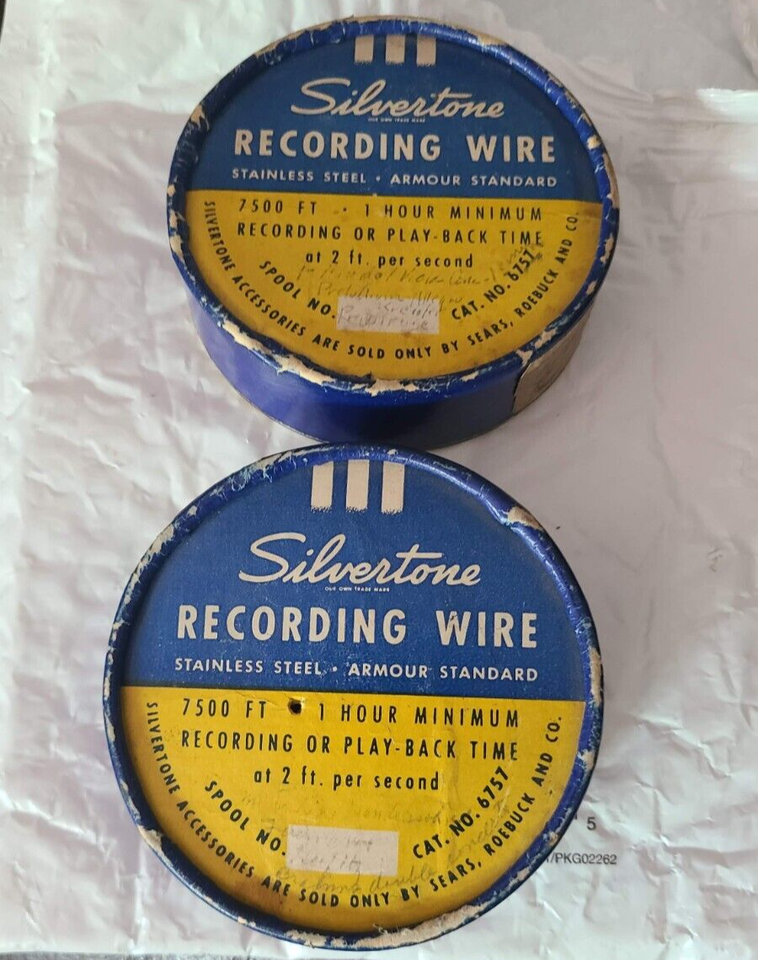 WEBSTER CHICAGO WIRE RECORDER Model 81-1 AMA 375 POWER TESTED w/2 nos ...