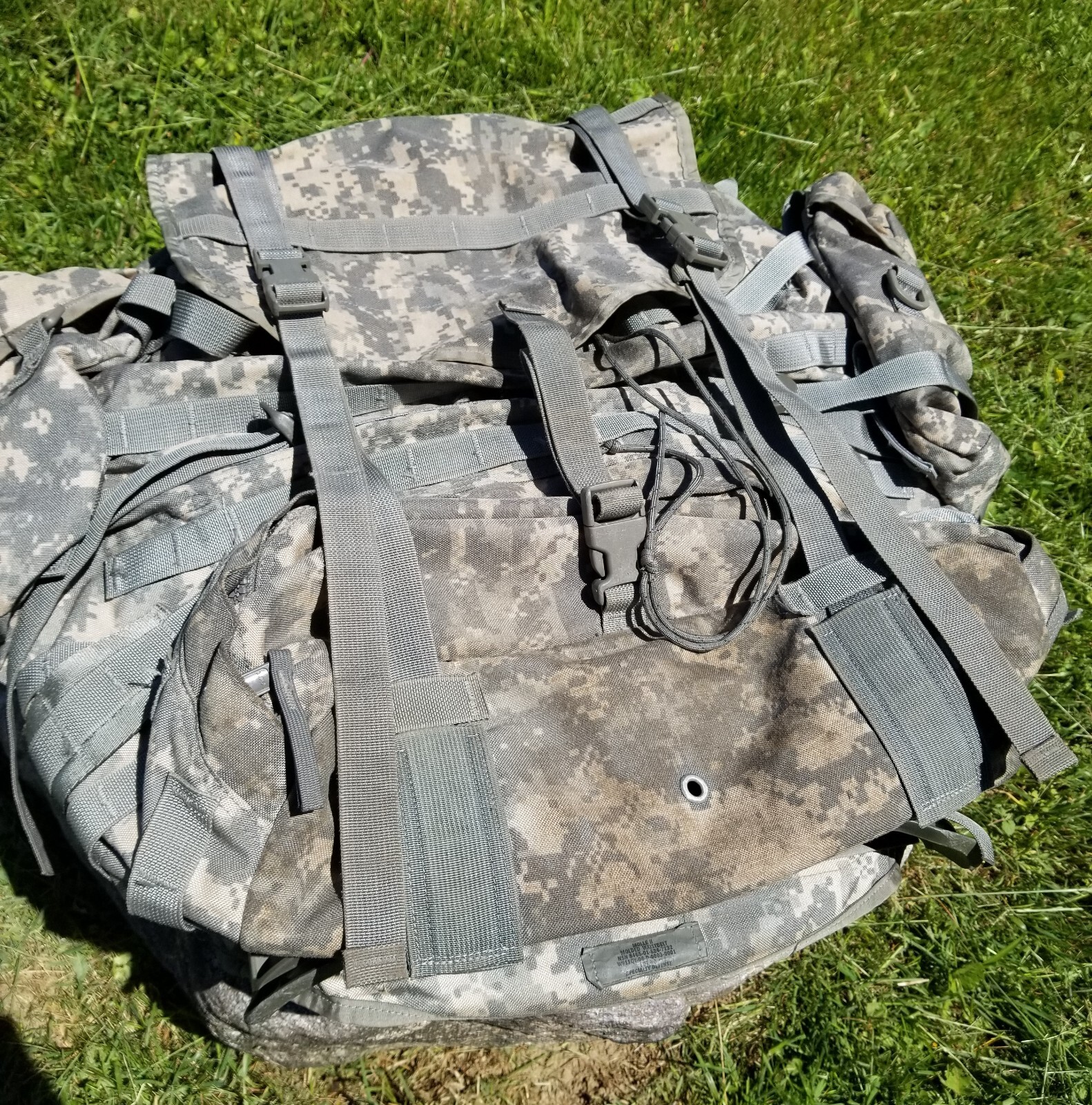 COMPLETE US MILITARY MOLLE II ACU Large Rucksack Field Pack Frame ...