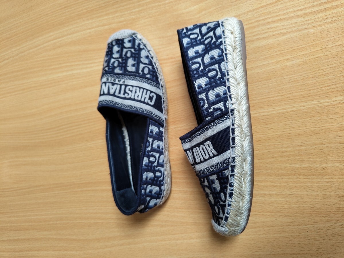 Christian Dior Oblique Embroidered Granville Espadrilles Christian Dior Oblique Embroidered Granville Espadrilles