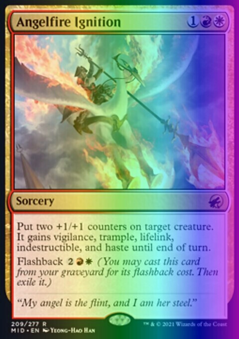 MTG Angelfire Ignition (209/553) Innistrad Midnight Hunt LP FOIL | eBay