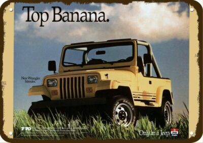1989 JEEP WRANGLER ISLANDER 4X4 SUV Vintage-Look DECORATIVE REPLICA ...