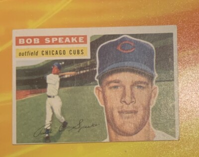 1956 Topps Bob Speake VG-EX Chicago Cubss #66 | eBay Australia