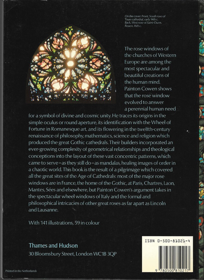 Rose Windows by Painton Cowen Paperback 1984 reprint | eBay