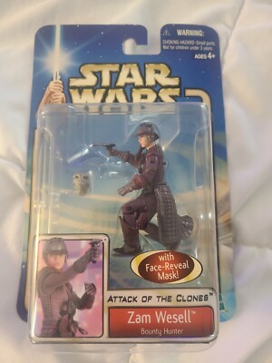 Star Wars- Zam Wesell with Face Reveal Attack Of The Clones 76930846551 ...