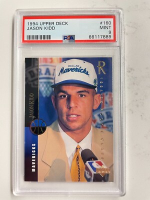 1994 Upper Deck #160 Jason Kidd Rookie RC PSA 9 MINT | eBay