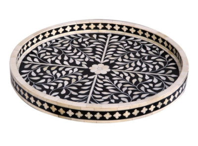 Handmade Bone Inlay Tray Decorative Tray Serving Tray Home Decor ...