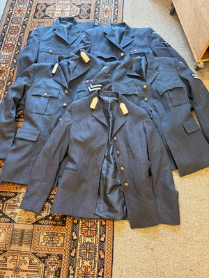 5 x Royal Air Force RAF / WRAF men/womens Grey Uniform Jacket Job Lot ...