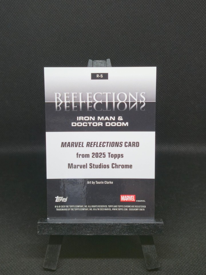 2025 Topps Chrome Marvel Studios Iron Man & Doctor Doom Reflections SSP ...
