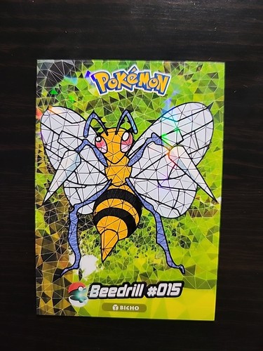 2024 Pokemon Stained Glass Crystal Card Collection Holo Beedrill #15 | eBay