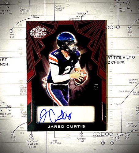 Jared Curtis 1/1 Auto 2025 Leaf Trinity Red Spectrum Vanderbilt SSP ...