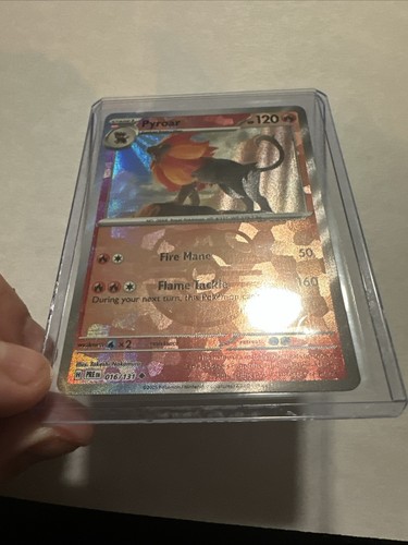 Pyroar 016/131 Master Ball Pattern Prismatic Evolutions Pokemon PACK ...