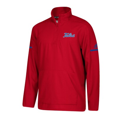 Tulsa Golden Hurricane NCAA Adidas Men's 2018 Sideline Red L/S Woven ...