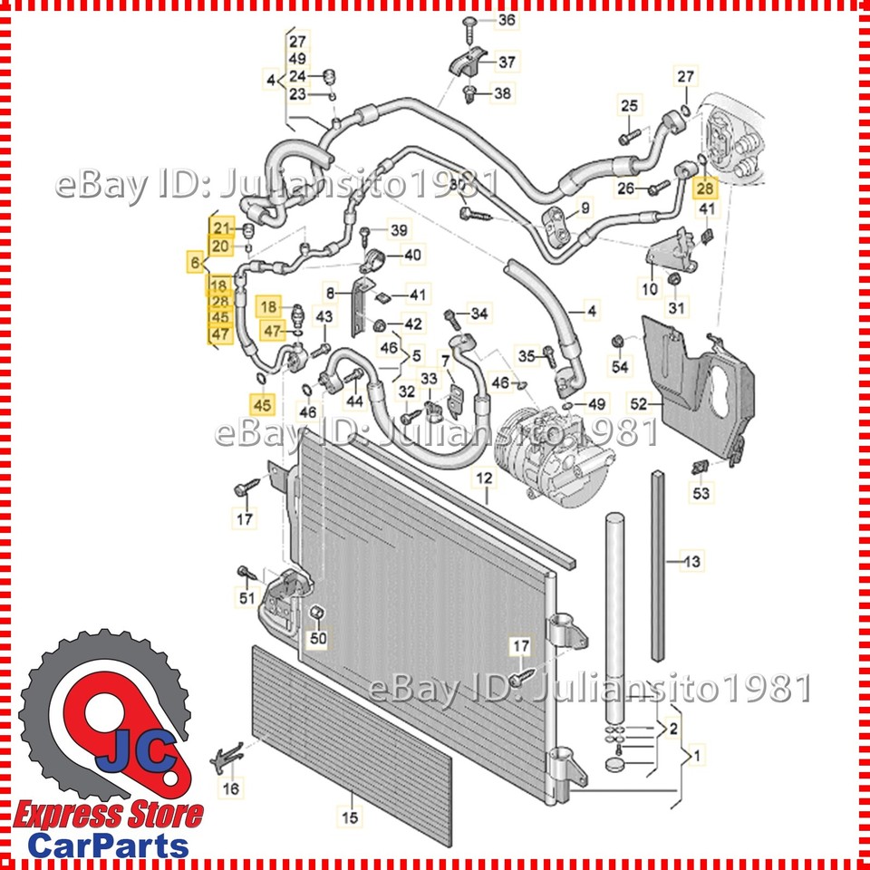 5C0820741Q VOLKSWAGEN GENUINE OEM JETTA AC REFRIGERANT LIQUID HOSE | eBay