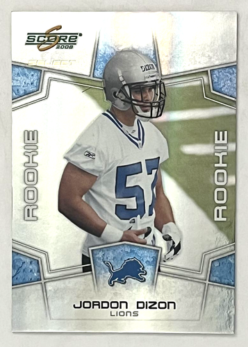 2008 Score Select #366 Jordon Dizon RC Detroit Lions /999 | eBay