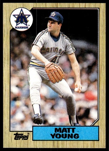 1987 Topps Baseball Card Matt Young Seattle Mariners #19 | eBay