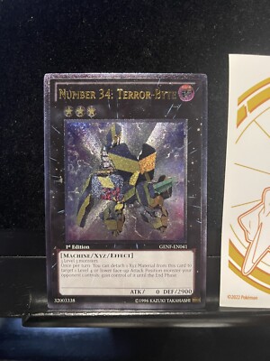Yugioh Number 34: Terror-Byte GENF-EN041 Ultimate Rare 1st Edition 306💎 ...