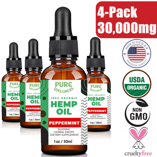 Best Hemp Oil - Natural Wellness (USDA ORGANIC) Made In USA Hemp Seed ...