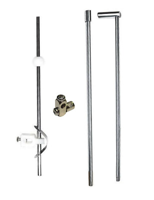Replacement Pop Up Waste Rod Set with Metal Joining Bracket Basin Pop ...