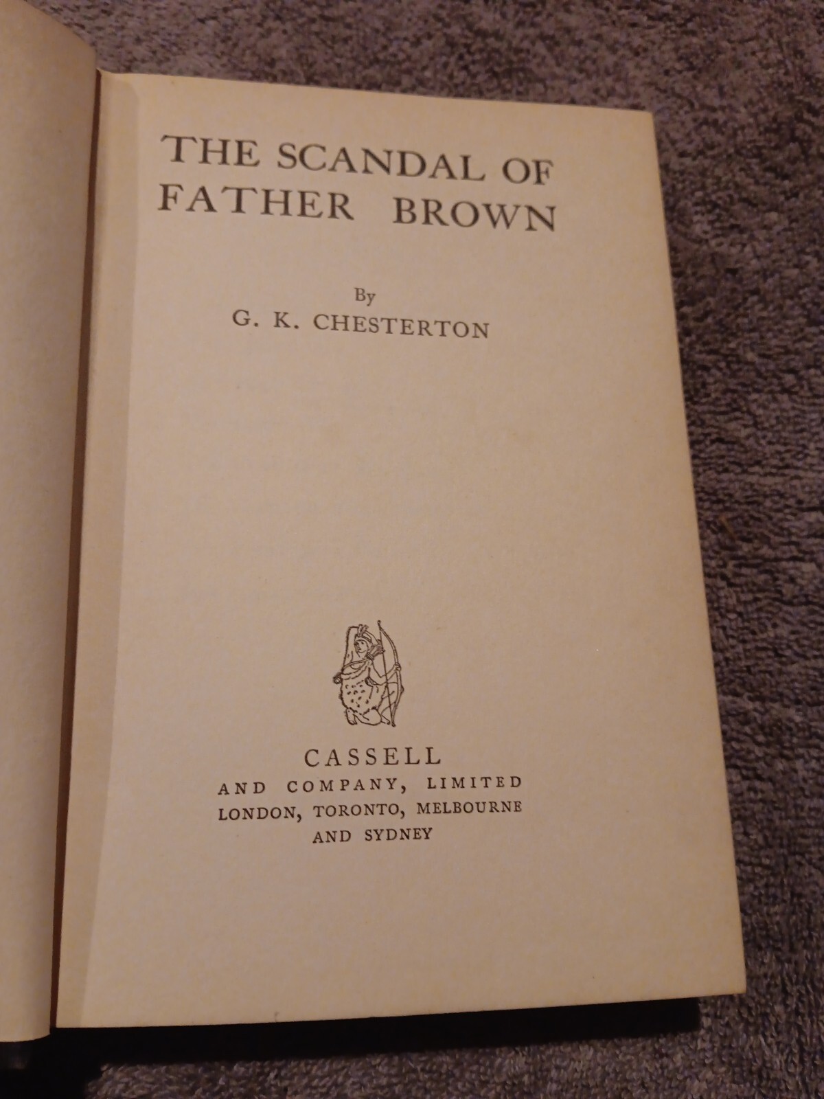 Mystery G. K. Chesterton The Scandal of Father Brown 1935 1st UK VG | eBay