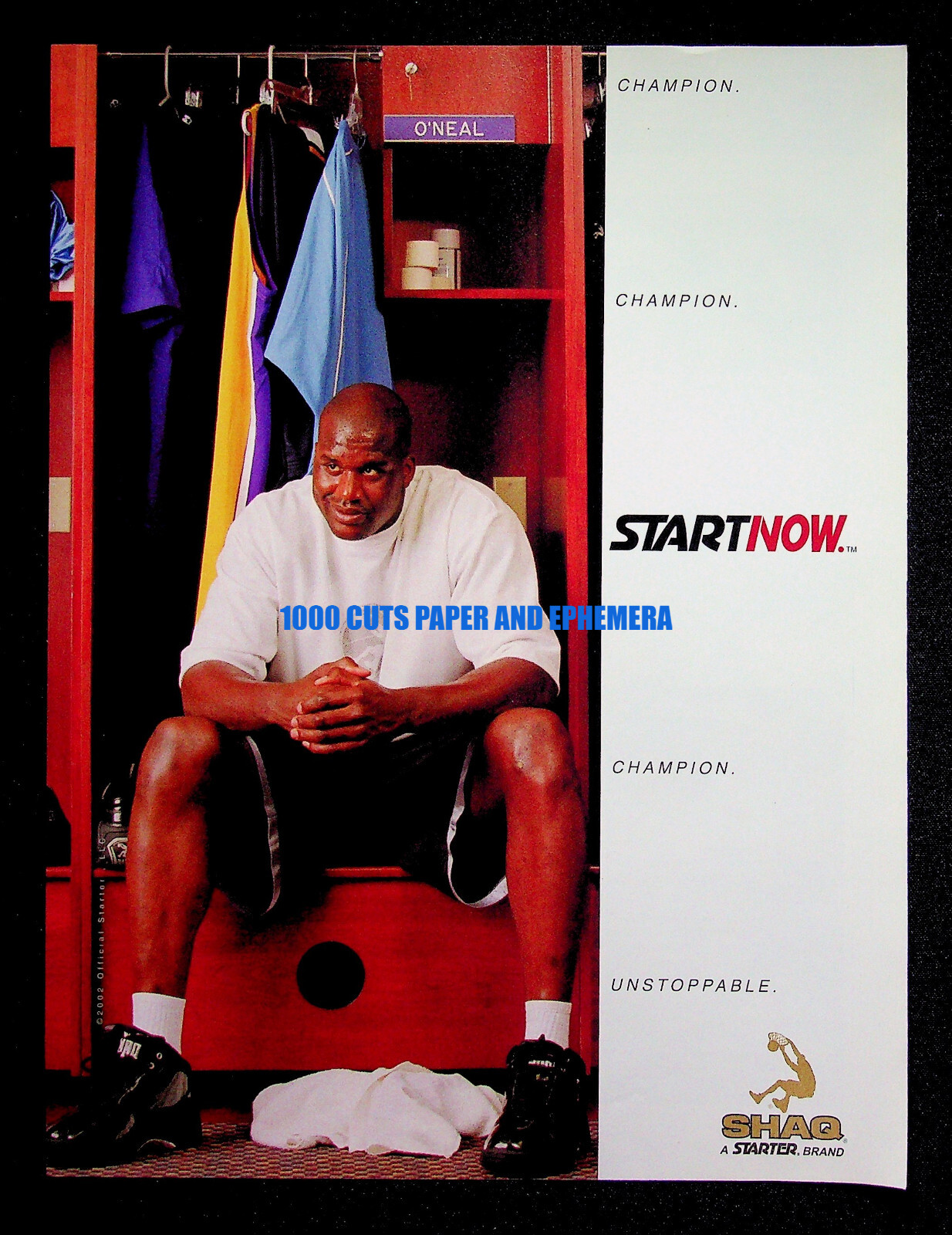 Starter Basketball Shoes Clothes 2003 Shaquille O'Neal Trade Print ...