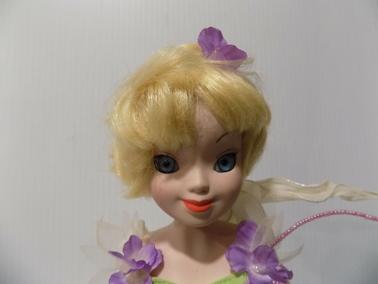 Disney Tinker Bell Brass Key Keepsake Porcelain Doll 13" Tinkerbell ...